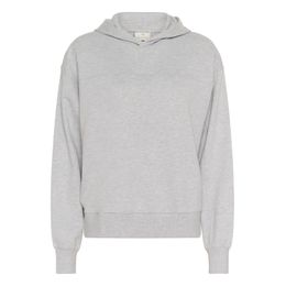 Strickpullover Kaffe "Sweatshirt KAliv", Damen, Gr. M, grau (grau melange), Obermaterial: 85% Baumwolle CO. 15% Polyester PES., Sweatshirts Strickpullover