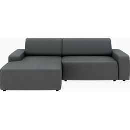 Ecksofa Trendmanufaktur "Wien, wahlweise mit Sitzvorschub und Bettkasten, Breite 246 cm", anthrazit, B:246cm H:73cm T:162cm, 95%Polyester, 5%Polyamide, Sofas, Ecksofa, L-Form, in trendigem Cordstoff