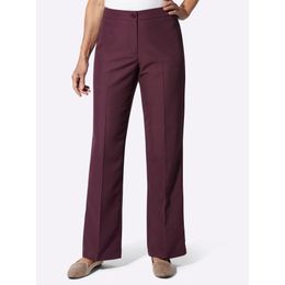 Webhose Classic Basics, Damen, Gr. 19, Kurzgr&ouml;&szlig;en, burgund, 100% Polyester, unifarben, Hosen