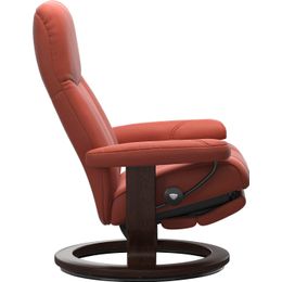 Relaxsessel stressless "Consul", rot (henna batick), B:85cm H:100cm T:77cm, Leder BATICK: BATICK ist ein leicht korrigiertes, durchgef&auml;rbtes und genarbtes M&ouml;belleder, bei dem die meisten Unebenheiten und Spuren in der Regel entfernt wurden.;Leder PALOMA: PALOMA ist ein durchgef&auml;rbtes Semianilin-M&ouml;belleder mit nat&uuml;rlicher Narbung.;ROHLEDER Stoff Q2 FARON: Ein fester zuverl&auml;ssiger Boucl&eacute; mit einem s