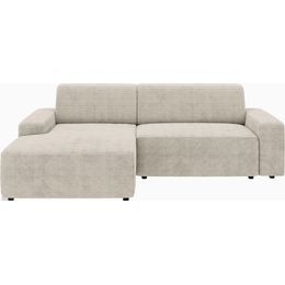 Ecksofa Trendmanufaktur "Wien, wahlweise mit Sitzvorschub und Bettkasten, Breite 246 cm", cream, B:246cm H:73cm T:162cm, 92%Polyester, 8%Polyamide, Sofas, Ecksofa, L-Form, in trendigem Cordstoff