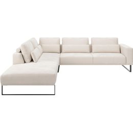 Ecksofa Musterring "JUSTB PM100, stilvoller Lounge-Komfort von Musterring", nature, B:308cm H:88cm T:290cm, 94% Polyester, 6% Nylon, Sofas, Ecksofa, Kollektion Bettina Zimmermann, optionaler Sitzvorzug & Fu&szlig;-Auswahl