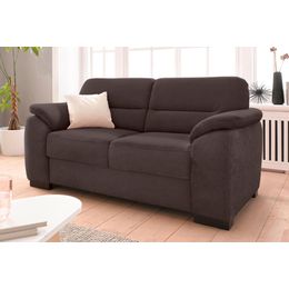 Sit & More 2-Sitzer SIT & MORE "Montego, B: 168 cm", braun, B:166cm H:88cm T:90cm, Luxus-Microfaser (90% Polyester, 10% Polyamid);Struktur (100% Polyester);Luxus-Microfaser ALTARA NUBUCK (100% Polyester), Sofas, mit Federkern