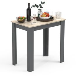 Esstisch Vcm "Holz Esstisch K&uuml;chentisch Esal 80 x 50 cm", braun (anthrazit, honig, eiche), B:80cm T:50cm, Tische, Esstisch Quadratische Esstische K&uuml;chentisch