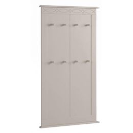 Garderobenpaneel OTTO HOME "Indra", kaschmir, bei, B:63cm H:100cm T:6cm, Massivholz, Garderobenpaneele, Garderobenpaneel, aus massiver Kiefer, FSC, 8 Haken, dezentes Ornament