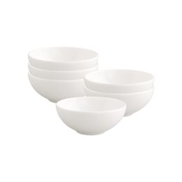 Villeroy & Boch Dipschale VILLEROY & BOCH "Dipschalen Royal &oslash; 9,2 cm 6er Set wei&szlig;", wei&szlig;, B:9,2cm H:3,7cm L:9,2cm T:9,2cm &Oslash;:9,2cm, Sch&uuml;sseln, Dipschale, Sp&uuml;lmaschinenfest, Mikrowellensicher