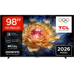 TCL LED-Fernseher "98T8D", Energieeffizienz: E (A-G), schwarz, 98 &Prime;, Fernseher
