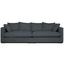 Big-Sofa Home Affaire "Coray", grau, B:266cm H:80cm T:113cm, 100% PES, Sofas, Big-Sofa, extra weich und kuschelig, F&uuml;llung mit Federn und Daunen