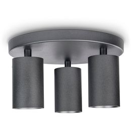 Paco Home Wandleuchte "TIMO SQ", schwarz, 3, &Oslash; 5,7cm H: 12,7cm, Leuchten, Wandleuchte