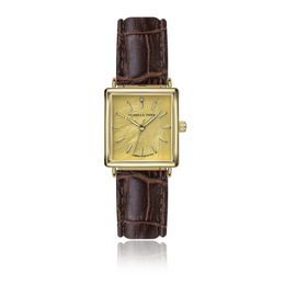 Quarzuhr ISABELLA FORD "FF8-S088G", braun croco, Armbanduhren, Damen, Quarzuhr