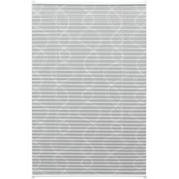 Plissee Gardinia "EASYFIX Entry mit 2 Bedienschienen" Gr. 6, grau, B:100cm H:130cm, Obermaterial: 100% Polyester, Plissees, in der Breite k&uuml;rzbar