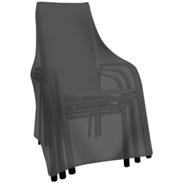 Abdeckhaube Tepro "Universal", schwarz, B:65cm H:65cm T:150cm, Polyethylen (PE), H&uuml;llen, f&uuml;r Stapel-/Gartenst&uuml;hle