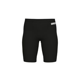 Badehose arena "BOY'S TEAM SWIM JAMMER SOLID f&uuml;r Jungs", Kinder, Gr. 128, N-Gr, schwarz-wei&szlig; (schwarz, wei&szlig;), Obermaterial: 100% Polyester, Badehosen Badehose