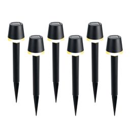 LED Solarleuchte OTTO HOME "Ilian, LED-Solar Gartenlicht, 6er Set", schwarz, H:46,5cm &Oslash;:8cm, Leuchten