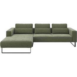 Ecksofa Musterring "JUSTB PM100, stilvoller Lounge-Komfort von Musterring", gr&uuml;n (turtle), B:292cm H:88cm T:185cm, 85% Polyester, 15% Viskose, Sofas, Ecksofa, Kollektion Bettina Zimmermann, optionaler Sitzvorzug & Fu&szlig;-Auswahl