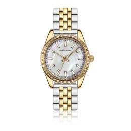 Quarzuhr MARC LAUDER "MD8-B278S", gold, silber, Armbanduhren, Damen, Quarzuhr