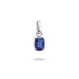 Charm-Einh&auml;nger Thomas Sabo "Birthstone/Geburtsstein Charm - Connect", blau (silberfarben, blau, blau), Charms, Damen, September, Silber 925 (recycelt), mit Zirkonia (synth.) oder Glas-Keramik Stein oder T&uuml;rkis-Imitat