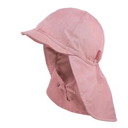 Schirmm&uuml;tze MaxiMo, Jungen, Gr. 51, rosa (marmorrosa), Web, Baumwolle, M&uuml;tzen, zum Binden, Sonnenschild hinten, atmungsaktiv