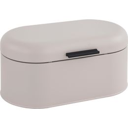 Brotkasten OTTO HOME "Mallua, mit integrierten L&uuml;ftungsl&ouml;chern auf der R&uuml;ckseite", beige, B:19,8cm H:15,6cm L:33,7cm, Edelstahl, Lebensmittelaufbewahrungsbeh&auml;lter, Brotkasten, Lebensmittelaufbewahrungsbeh&auml;lter, Brotbox mit Deckel, H&ouml;he 15,6 cm