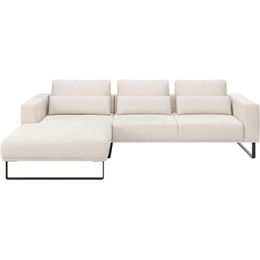 Ecksofa Musterring "JUSTB PM100, stilvoller Lounge-Komfort von Musterring", beige (nature), B:292cm H:88cm T:185cm, 94% Polyester, 6% Nylon, Sofas, Ecksofa, Kollektion Bettina Zimmermann, optionaler Sitzvorzug & Fu&szlig;-Auswahl