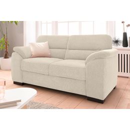 Sit & More 2-Sitzer SIT & MORE "Montego, B: 168 cm", beige (creme), B:166cm H:88cm T:90cm, Luxus-Microfaser (90% Polyester, 10% Polyamid);Struktur (100% Polyester);Luxus-Microfaser ALTARA NUBUCK (100% Polyester), Sofas, mit Federkern
