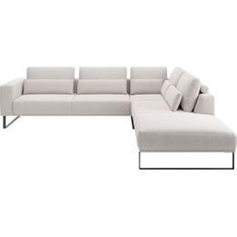 Ecksofa Musterring "JUSTB PM100, stilvoller Lounge-Komfort von Musterring", wei&szlig;, B:308cm H:88cm T:290cm, 100% Polyester, Sofas, Ecksofa, Kollektion Bettina Zimmermann, optionaler Sitzvorzug & Fu&szlig;-Auswahl
