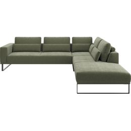 Ecksofa Musterring "JUSTB PM100, stilvoller Lounge-Komfort von Musterring", turtle, B:308cm H:88cm T:290cm, 85% Polyester, 15% Viskose, Sofas, Ecksofa, Kollektion Bettina Zimmermann, optionaler Sitzvorzug & Fu&szlig;-Auswahl