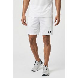 Shorts Under Armour "UA M CHALLENGER CORE SHORT", Herren, Gr. XXL, N-Gr, wei&szlig; (wei&szlig;,, wei&szlig;), Obermaterial: 100% Polyester, Hosen Shorts, sportlicher Stil, f&uuml;r vielseitige Aktivit&auml;ten, leichtes Material