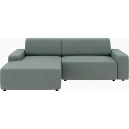 Ecksofa Trendmanufaktur "Wien, wahlweise mit Sitzvorschub und Bettkasten, Breite 246 cm", grau, B:246cm H:73cm T:162cm, 95%Polyester, 5%Polyamide, Sofas, Ecksofa, L-Form, in trendigem Cordstoff