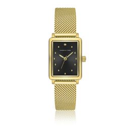 Quarzuhr ISABELLA FORD "FG6-B034G", gold, Armbanduhren, Damen, Quarzuhr