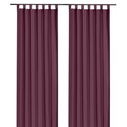 Weckbrodt-Gardinen Vorhang WECKBRODT "Vito" Gr. 1, lila, B:140cm H:175cm, Satin, Polyester, Gardinen, Microvelour, blickdicht, Unifarben, Gardine, Store
