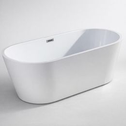 Badewanne Welltime "Tavira", wei&szlig;, B:74cm H:60cm L:170cm, Sanit&auml;racryl, Badewannen, Freistehend, (170x74x60 (LxBxH), Sanit&auml;racryl, mit Pop Up Ventil, Topseller