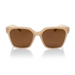 Sonnenbrille ISABELLA FORD "FA13-03", Jungen, braun (champagne), Sonnenbrillen Sonnenbrille, Glass 0.74MM Polarized Lens UV400，CAT3.0