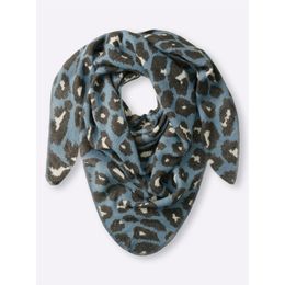Modetuch Heine, Damen, marine, Viskose, gemustert, Modet&uuml;cher