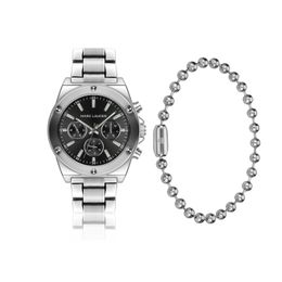 Quarzuhr MARC LAUDER "SMC9-1", silber, Armbanduhren, Herren, Quarzuhr