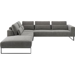 Ecksofa Musterring "JUSTB PM100, stilvoller Lounge-Komfort von Musterring", anthrazit, B:308cm H:88cm T:290cm, 100% Polyester, Sofas, Ecksofa, Kollektion Bettina Zimmermann, optionaler Sitzvorzug & Fu&szlig;-Auswahl