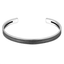 Armspange True Rebels "TR339", schwarz (silber, schwarz), Armb&auml;nder, Herren, Edelstahl, Armspange