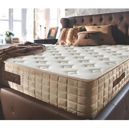 Bonnellfederkernmatratze Yatas Bedding "Majest&auml;t Luxus, Matratze 90x200, 140x200 cm & weitere Gr&ouml;&szlig;en", transparent, B:80cm H:30cm L:200cm, Bezug: 74% Viskose, 26% Polypropylen, Matratzen, H3, wendbar, ergonomisch, atmungsaktiv