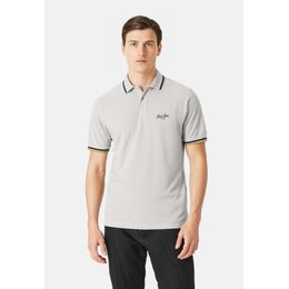 Jack & Jones Poloshirt JACK & JONES "JORTEN POLO SS BMUSS25", Herren, Gr. XS, wei&szlig; (hellwei&szlig;), Jersey, Obermaterial: 50% Baumwolle, 50% Polyester, unifarben, regular fit normal, Shirts