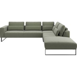Ecksofa Musterring "JUSTB PM100, stilvoller Lounge-Komfort von Musterring", gr&uuml;n, B:308cm H:88cm T:290cm, 85% Polyester, 15% Viskose, Sofas, Ecksofa, Kollektion Bettina Zimmermann, optionaler Sitzvorzug & Fu&szlig;-Auswahl