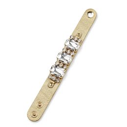 Armband "Crystal", Damen, Gr. Polyurethan, gold, Collezione Alessandro, Armb&auml;nder Armband