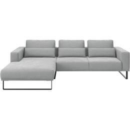 Ecksofa Musterring "JUSTB PM100, stilvoller Lounge-Komfort von Musterring", grau, B:292cm H:88cm T:185cm, 94% Polyester, 6% Nylon, Sofas, Ecksofa, Kollektion Bettina Zimmermann, optionaler Sitzvorzug & Fu&szlig;-Auswahl