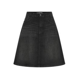 Jeansrock Pulz Jeans "Denimrock PZKATJA", Damen, Gr. 34, schwarz (schwarz denim), Obermaterial: 94% Baumwolle CO. 4% Elastomultiester ELE. 2% Elasthan EL., R&ouml;cke Jeansrock