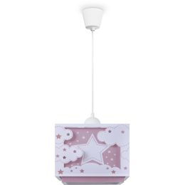 Paco Home Pendelleuchte "GRETA", wei&szlig; (rosa), 1, H: 32cm, Leuchten, Pendelleuchte