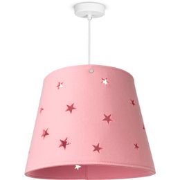 Paco Home Pendelleuchte "HUGO PD1", wei&szlig; (rosa), 1, &Oslash; 33cm H: 176cm, Leuchten, Pendelleuchte
