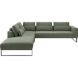 Ecksofa Musterring "JUSTB PM100, stilvoller Lounge-Komfort von Musterring", turtle, B:308cm H:88cm T:290cm, 94% Polyester, 6% Nylon, Sofas, Ecksofa, Kollektion Bettina Zimmermann, optionaler Sitzvorzug & Fu&szlig;-Auswahl