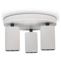 Paco Home Wandleuchte "TIMO SQ", schwarz-wei&szlig; (wei&szlig;), 3, &Oslash; 5,7cm H: 12,7cm, Leuchten, Wandleuchte