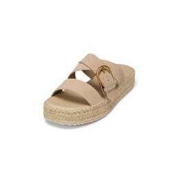 Marc O'Polo Sandale MARC O'POLO "mit Velourslederriemen", Damen, Gr. 41, dusty sand, Obermaterial: 100% Leder, unifarben, Schuhe Sandale