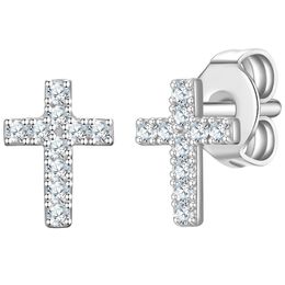 Paar Ohrstecker Rafaela Donata "Set: RD5006", silber, wei&szlig;, Ohrringe, Damen, 6,9,mit Zirkonia, Silber 925 (Sterlingsilber), mit Zirkonia