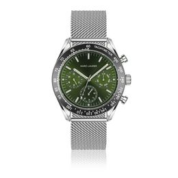 Quarzuhr MARC LAUDER "MD6-B010S", silber, Armbanduhren, Herren, Quarzuhr